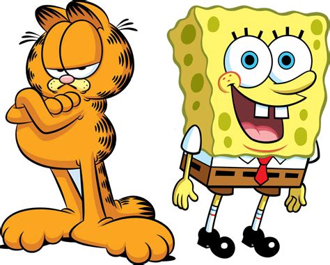 Spongebob And Garfield By Cupheadxxxbendy123 On Deviantart