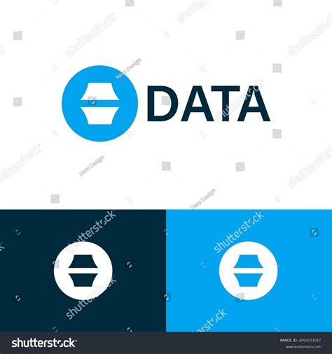 Tech Data Logo Design Concept System Stock Vector Royalty Free 2092577017 Shutterstock