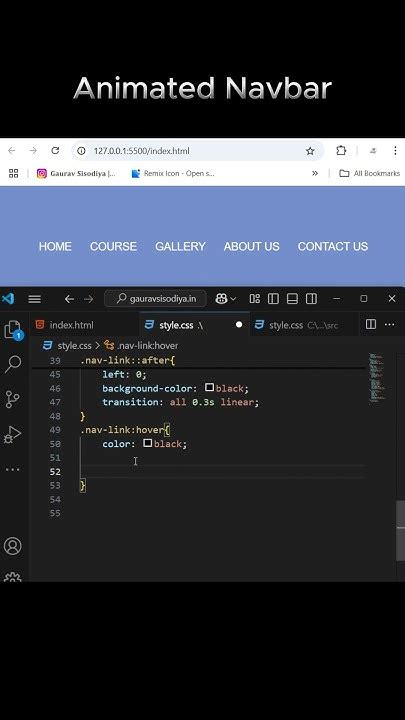 Create A Navbar Using Css Shorts Css Webdevelopment Youtube