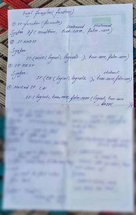 Solution Excel Important Formulas Studypool