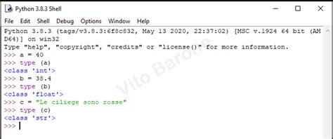 python operazioni con le variabili