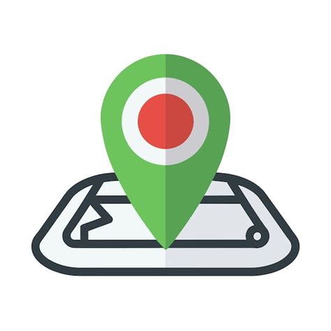 Premium Vector Location Data Icon Simple Location Data Colored Flat Icon On Isolated White