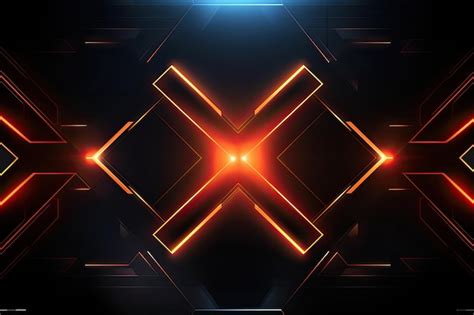 Premium Ai Image Sleek And Minimalistic Background With Glowing Lines