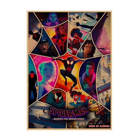 Spider Man Poster Marvel Movie Vintage Kraft Paper Poster Decorative
