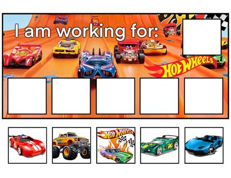 Hot Wheels Token Board By Affordable Aba Resources Co Tpt
