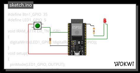 Led Blinking Wokwi Esp32 Stm32 Arduino Simulator
