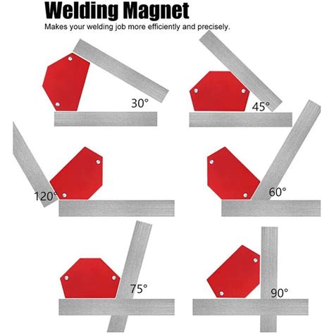 6pcs Strong Magnetic Welding Locator Welding Auxiliary Bracket Magnetic