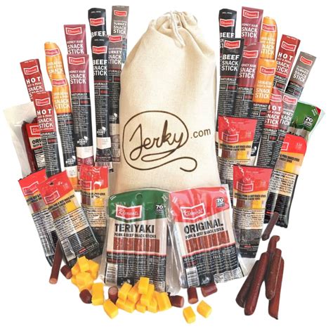 Jerky T Basket For Men 26pc Jerky Variety Pack Of Beef Pork Tur