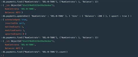 Updateone To Inc A Number Returns Modifiedcount 1 But The Value