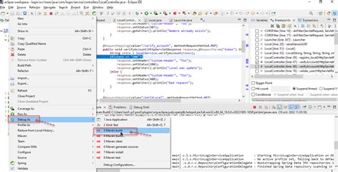 java punto de interrupción no se activa spring boot v2 2 4 maven