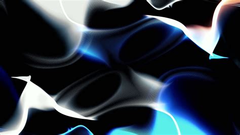 Wavy Dynamic Surface Abstract Colorful Texture With Neon Wave Ripples Flowing On Black