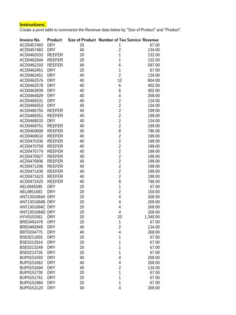 Excel Additional Test Question Pdf