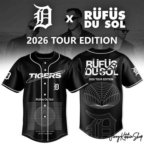 Detroit Tigers Rufus Du Sol 2026 Tour Baseball Jersey