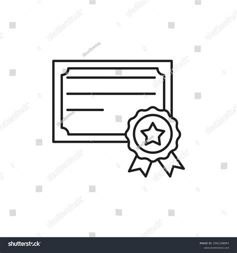 Patented Icon Outline Vector Line Symbol Stock Vector Royalty Free 2561108957 Shutterstock