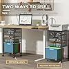 Amazon Com Rolling File Cart With 4 Storage Drawers Filing Cabinet For Home Office Hanging