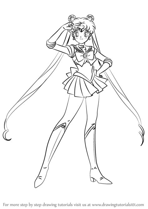 How To Draw Sailor Moon Sailor Moon Step By Step