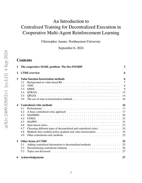 Pdf An Introduction To Centralized Training For Decentralized