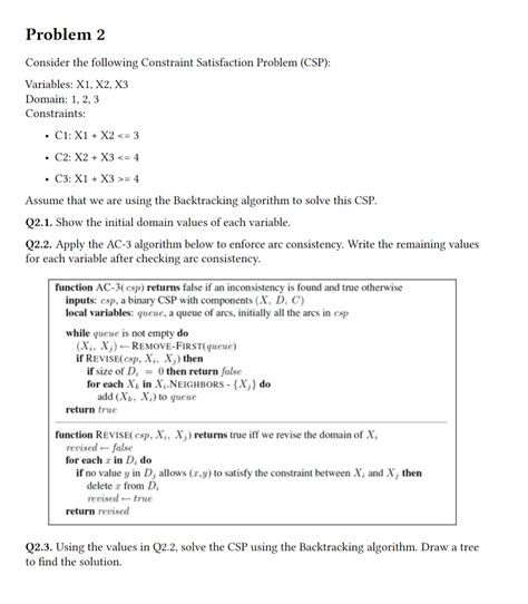 Solved Problem 2 Consider The Following Constraint