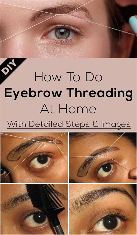 Eyebrow Threading Steps