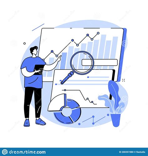 Data Driven Business Model Abstract Concept Vector Illustration Stock