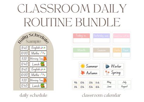 Classroom Daily Routine Bundle Etsy