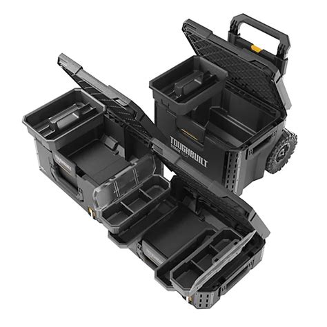 Toughbuilt Stacktech 3 Piece Rolling Toolbox Set