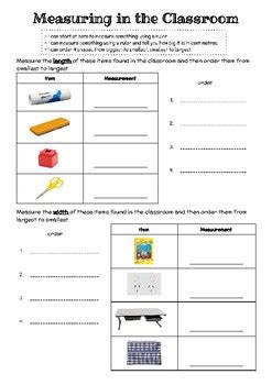 Measuring In The Classroom By Baysma TPT