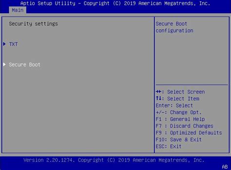 configure uefi secure boot