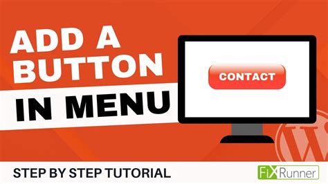 How To Add A Button In Your WordPress Menu YouTube