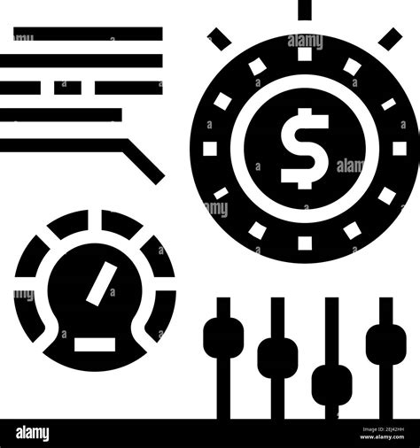 Time For Earn Money Settings And Optimize Glyph Icon Vector