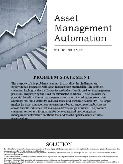 Asset Management Automation Pdf Automation Subscription Business Model