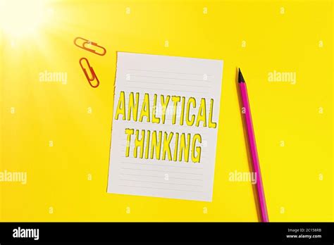 Conceptual Hand Writing Showing Analytical Thinking Concept Meaning