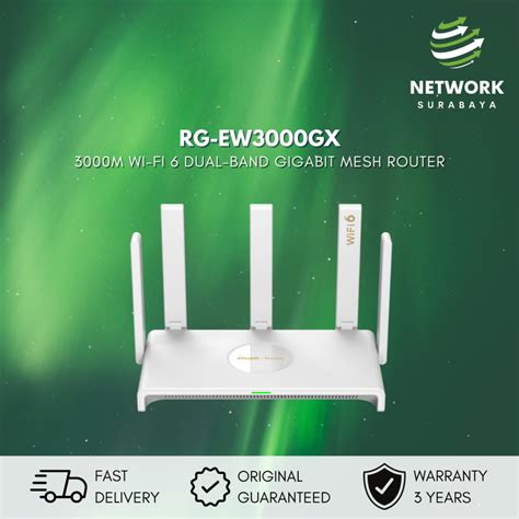 Ruijie Rg Ew3000gx Wi Fi 6 Dual Band Gigabit Mesh Reyee Router Shopee
