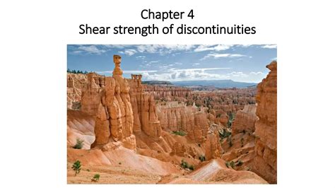 Shear Strength Of Rock Discontinuities Pdf
