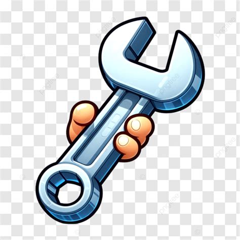 손을 잡고 렌치 아이콘 투명 배경 3d 만화 상 자동차 Png 일러스트 및 이미지 에 대한 무료 다운로드 Pngtree