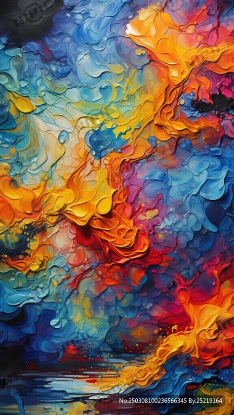 Ai创作图油画颜料油彩纹理肌理图片 昵图网