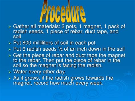 Ppt The Affect Of Magnets On Radish Plant Growth Powerpoint Presentation Id4678457