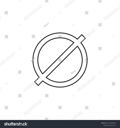 Empty Set Null Set Symbol Mathematics Stock Vector Royalty Free Shutterstock