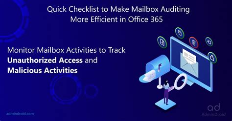 a quick checklist for effective mailbox auditing in office 365 r