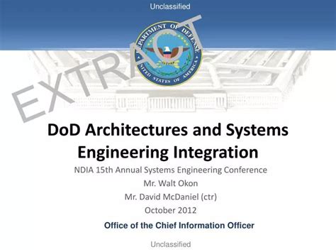 PPT DoD Architectures And Systems Engineering Integration PowerPoint Presentation ID 4849138