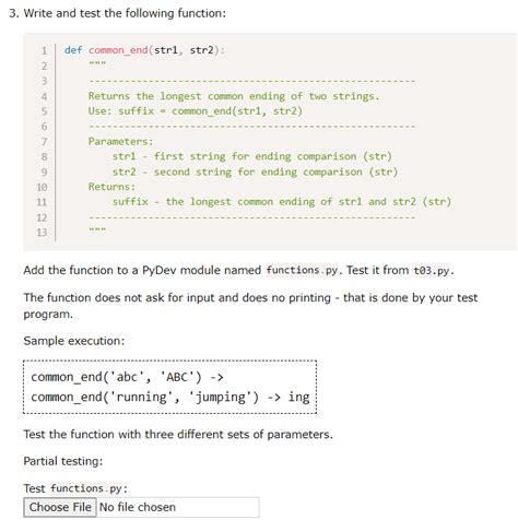Solved Def Commonendstr1 Str2 N Returns The Longest