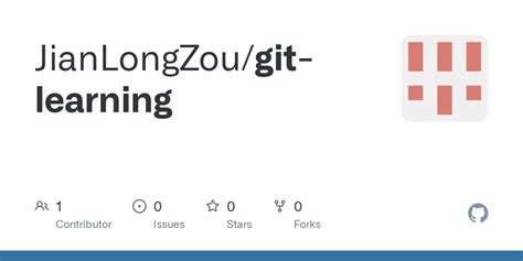GitHub JianLongZou Git Learning