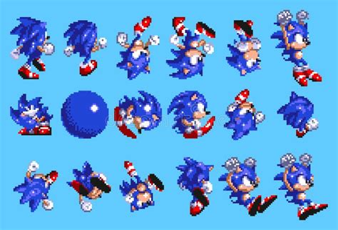 Classic Sonic The Hedgehog Sprites