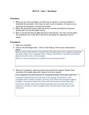 PHY 112 Lab 06 Worksheet Docx PHY112Lab6Worksheet Directions 1 Course Hero