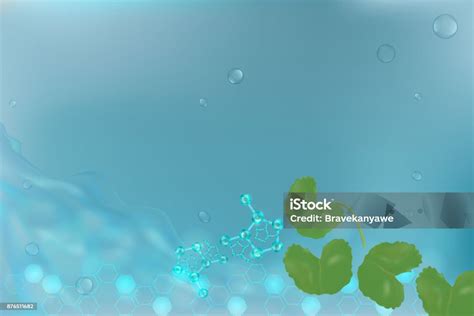 센 텔 라 Asiatica 텍스트 위한 공간을 가진 파란 배경에 일러스트 벡터입니다 병풀에 대한 스톡 벡터 아트 및 기타 이미지 병풀 0명 개념 Istock