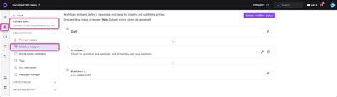 Workflow Designer In Document360