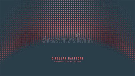 Red Circular Halftone Pattern Arc Shape Border Vector Red Black Abstraction Stock Vector