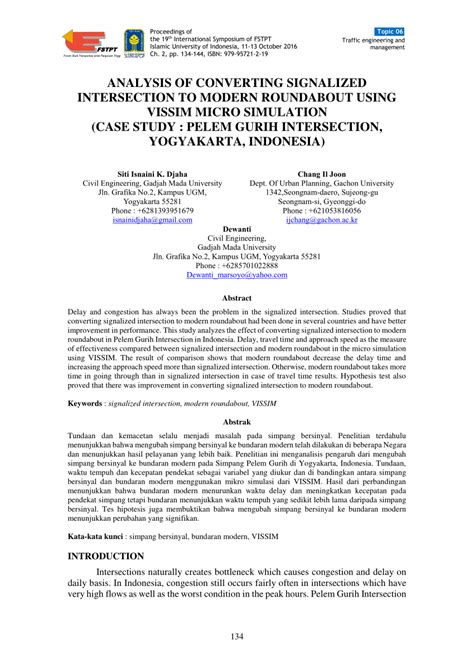 Pdf Traffic Engineering And Management Fstpt Analysis Of Converting
