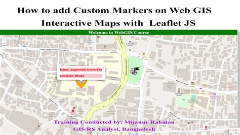 How To Add Custom Markers On Web Gis Interactive Maps With Leaflet Js