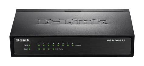 D Link DES 1008PA 8 Port Ethernet PoE Desktop Switch At 23000 Piece D Link Network Switch In